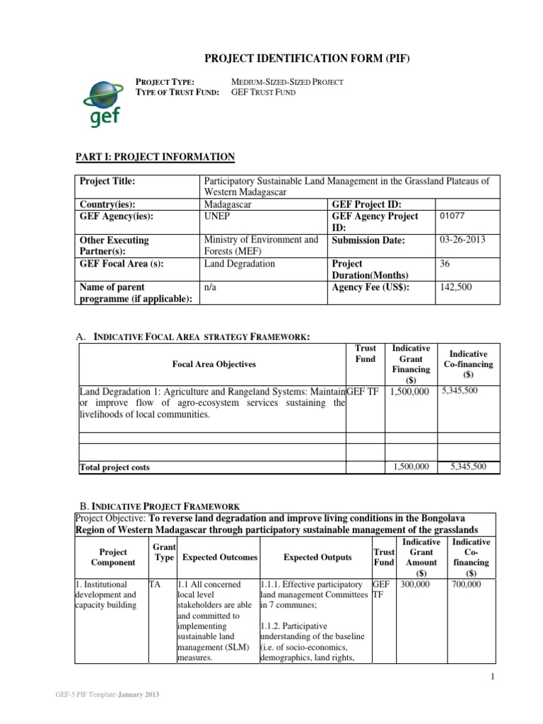 03-26-13 PIF Document | PDF | Agriculture | Sustainability
