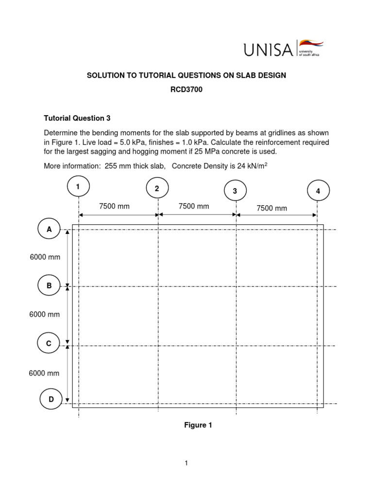 Slab Design Tutorial Solutions | PDF | Solid Mechanics | Structural Engineering