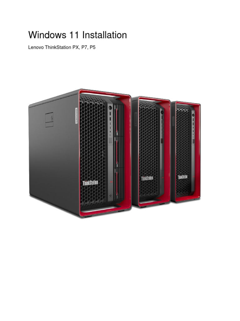 Ts PX p7 p5 Windows11 Installation v1.0 | PDF | Bios | X86 Architecture