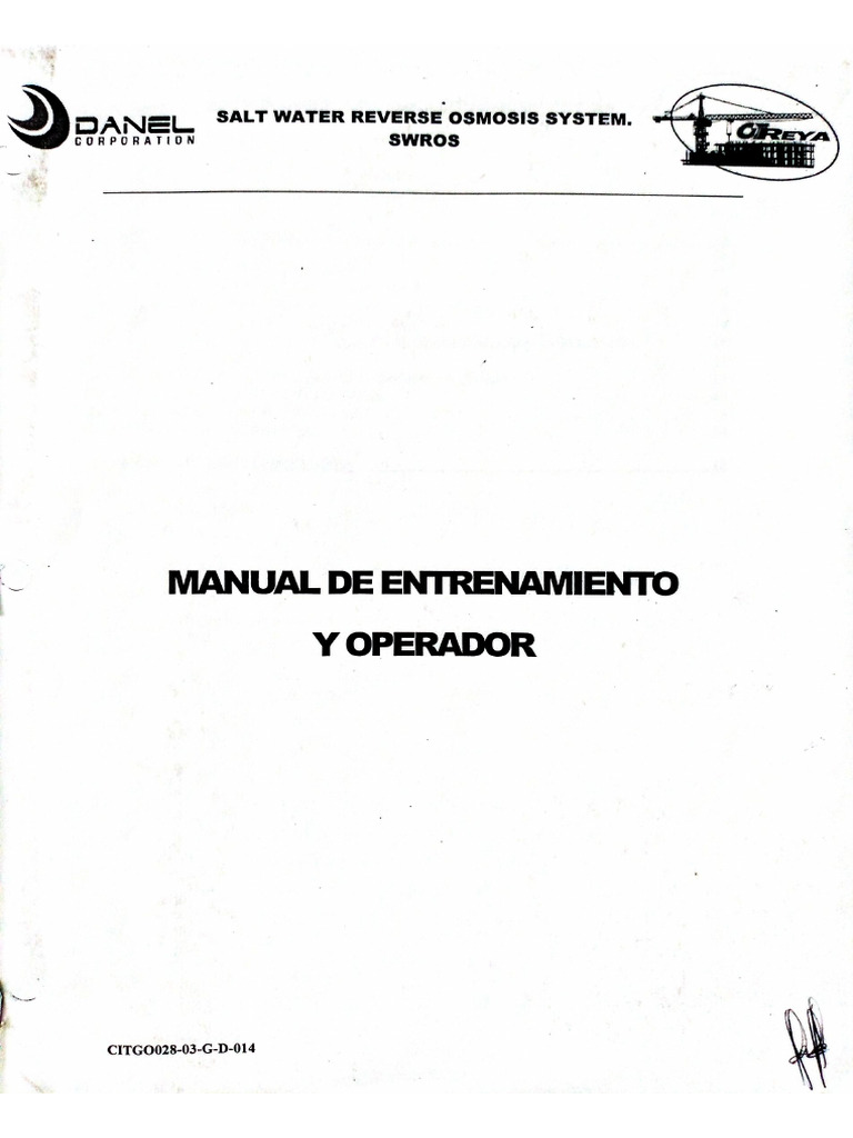 Manual de Entrenamiento y Operador-1 | PDF