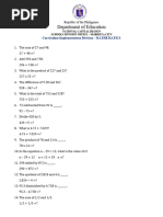 Tofas Math Exam Sample Questions | PDF | Length | Geometry