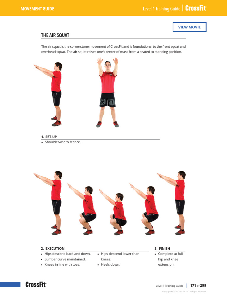 Squat Pattern - CF LV1 | PDF | Weight Training