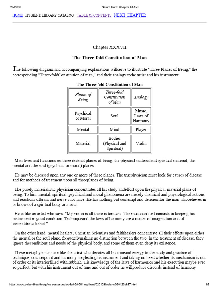 Three Fold Constitution of Man | PDF | Soul | Mind