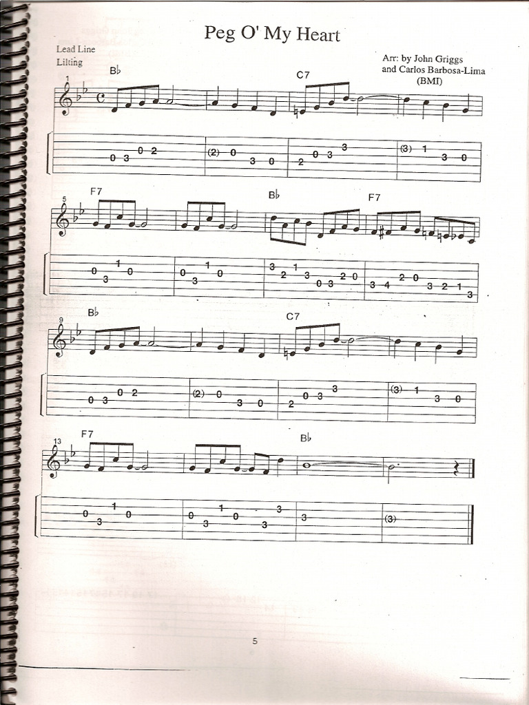 Peg O' My Heart - Tab | PDF