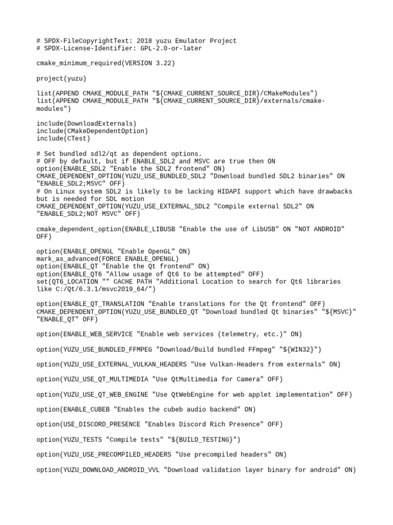 CMake Lists | PDF | Computing Platforms | Computer Architecture