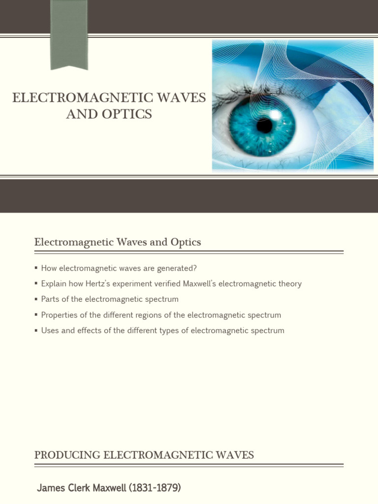 Electromagnetic Waves and Optics | Download Free PDF | Electromagnetic ...