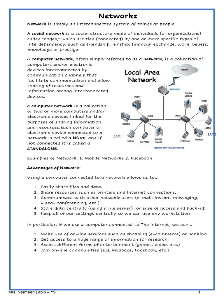 Networks | PDF | Computer Network | Wireless Lan