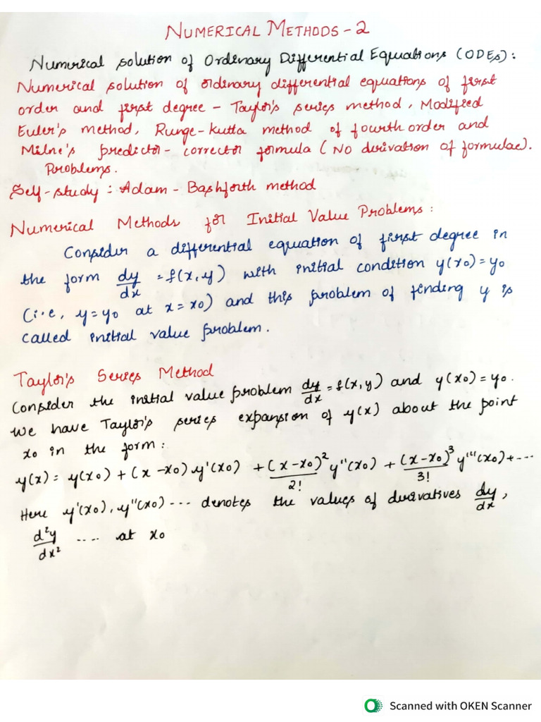 Numerical Methods 2 | PDF