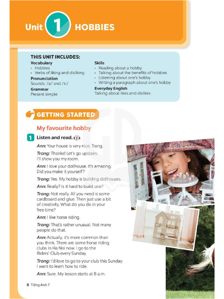 Unit 1 - Your Hobbies | PDF