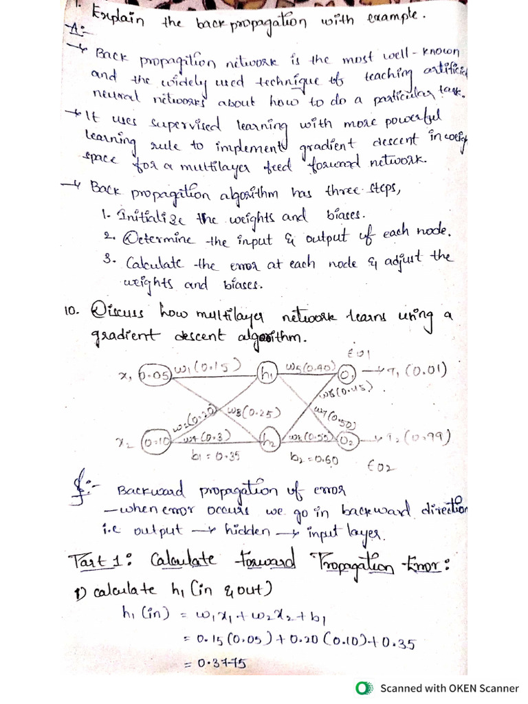 ML-Unit2-Back propagation problem | PDF ML-Unit2-Back propagation problem | PDF
