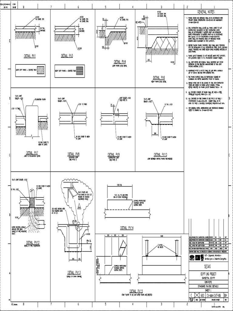 Civil Paving Detail | PDF