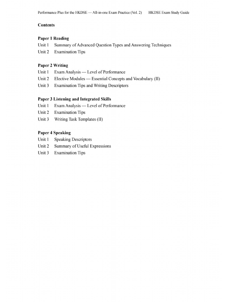 Hkdse Eng Exam Guide 2 | PDF