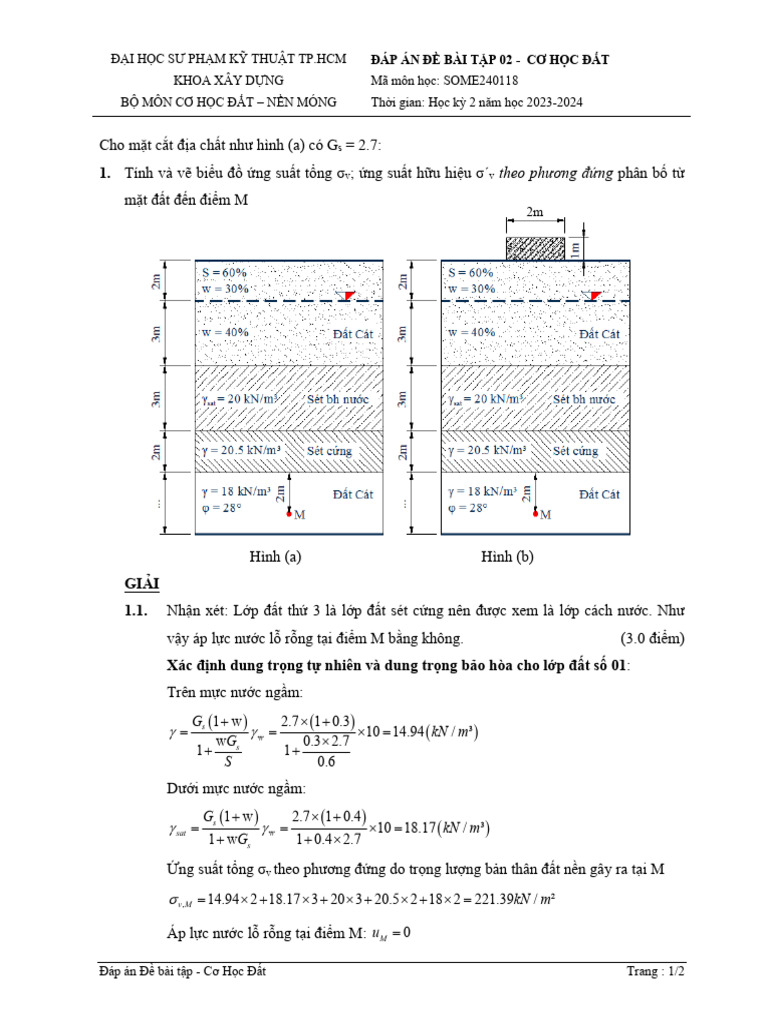 02b. Dap An Bai Tap 02 - HK2 2324 - Daitra | PDF