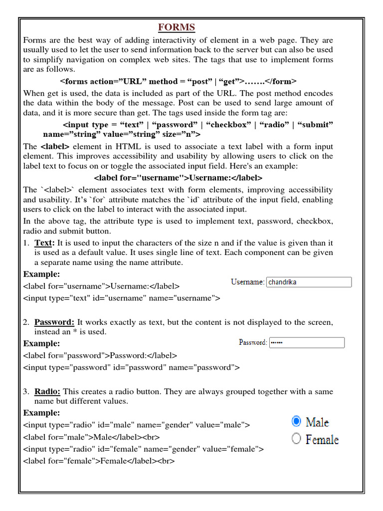 forms,frames | PDF | Html Element | World Wide Web