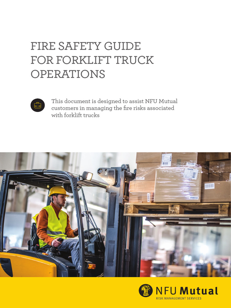Forklift Truck Fire Safety Guide | PDF | Forklift | Battery Charger