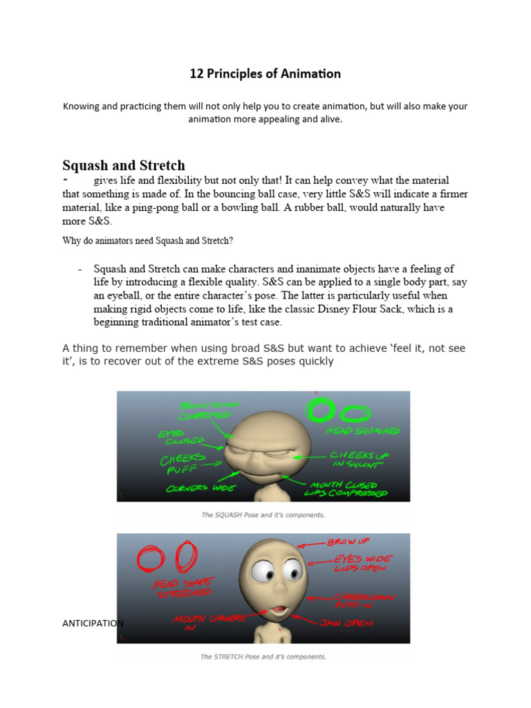 12 Principles of Animation (1) | PDF
