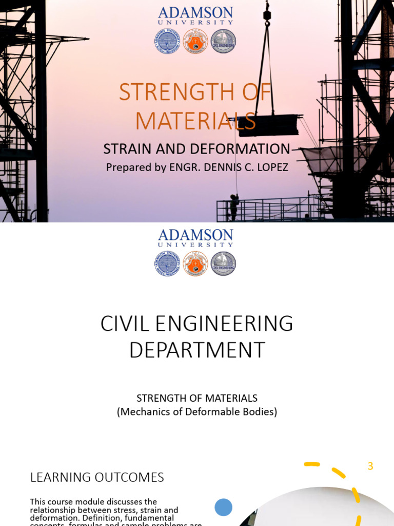 6 - Strain and Deformation | PDF | Deformation (Engineering) | Stress (Mechanics)