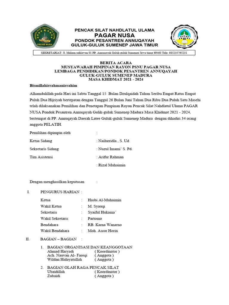 Berita Acara Final | PDF