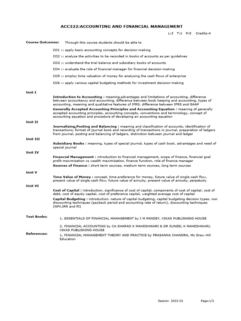 FRM Course Syllabus IPDownload | PDF | Capital Budgeting | Accounting