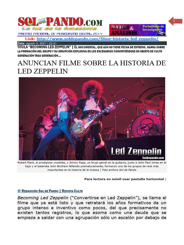 Led Zeppelin | PDF | Led Zeppelin | Jimmy Page