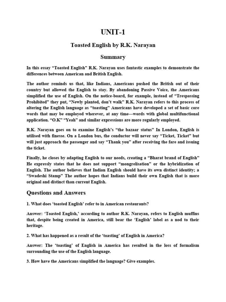 Unit 1 Summary | PDF | English Language | Humour