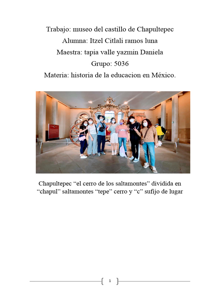 Museo de Chapultepec | PDF | México