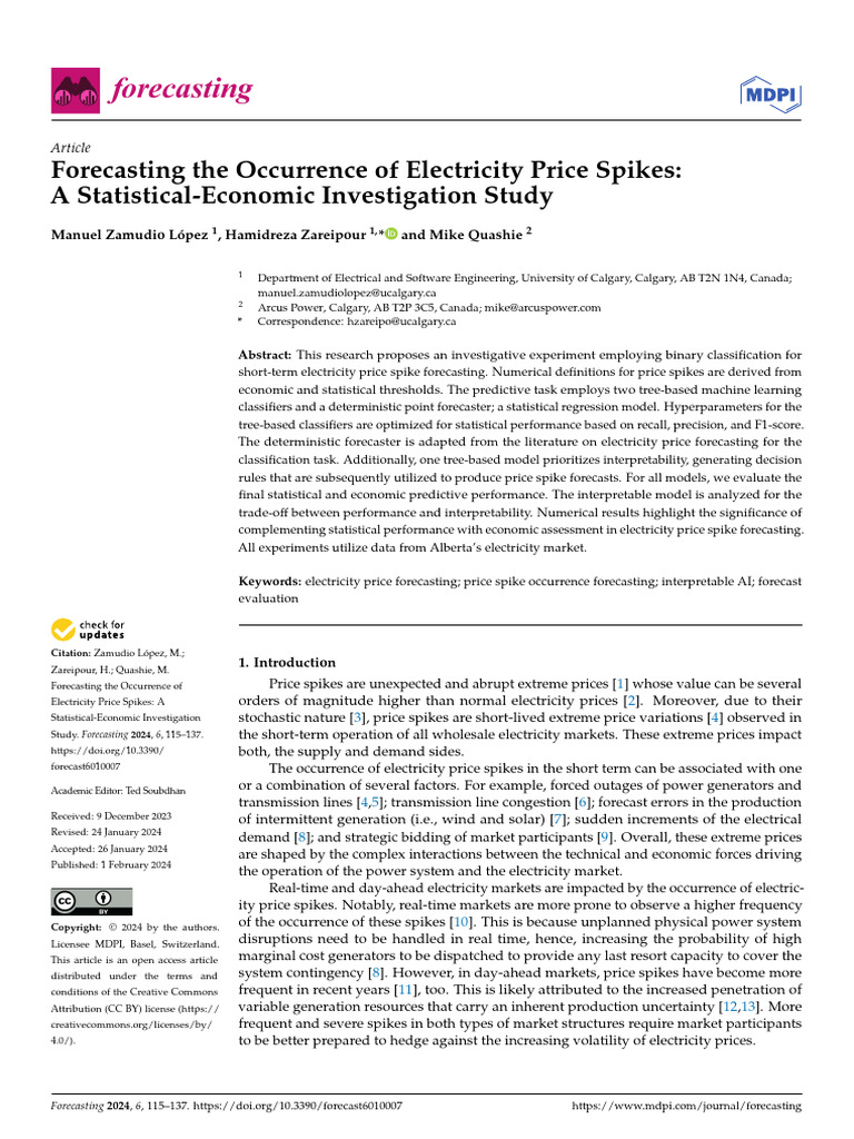 Forecasting 06 00007 V3 Pdf Forecasting Statistical Classification