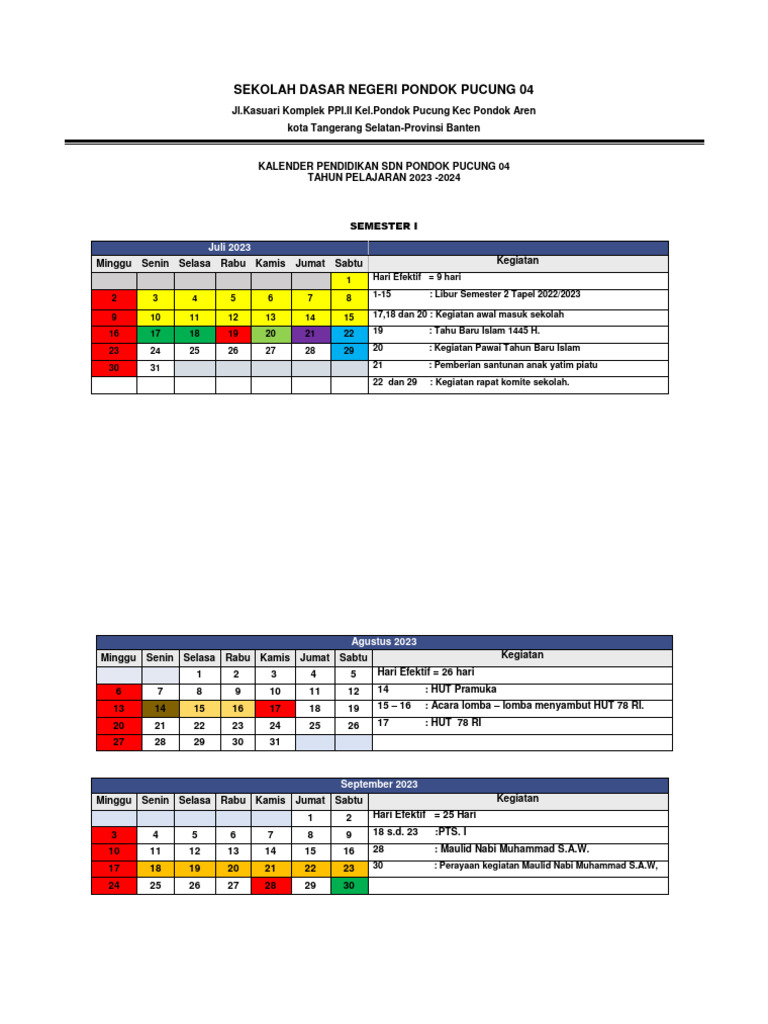 Analisis Kaldik 20232024 | PDF