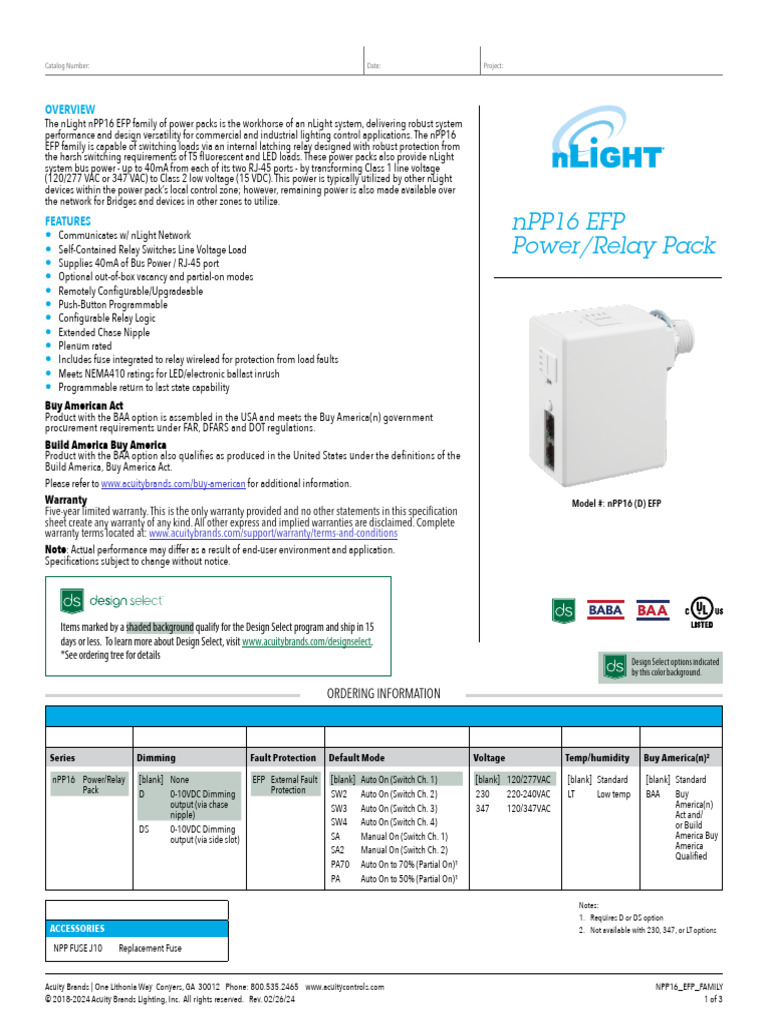 npp16 Efp | PDF | Relay | Alternating Current