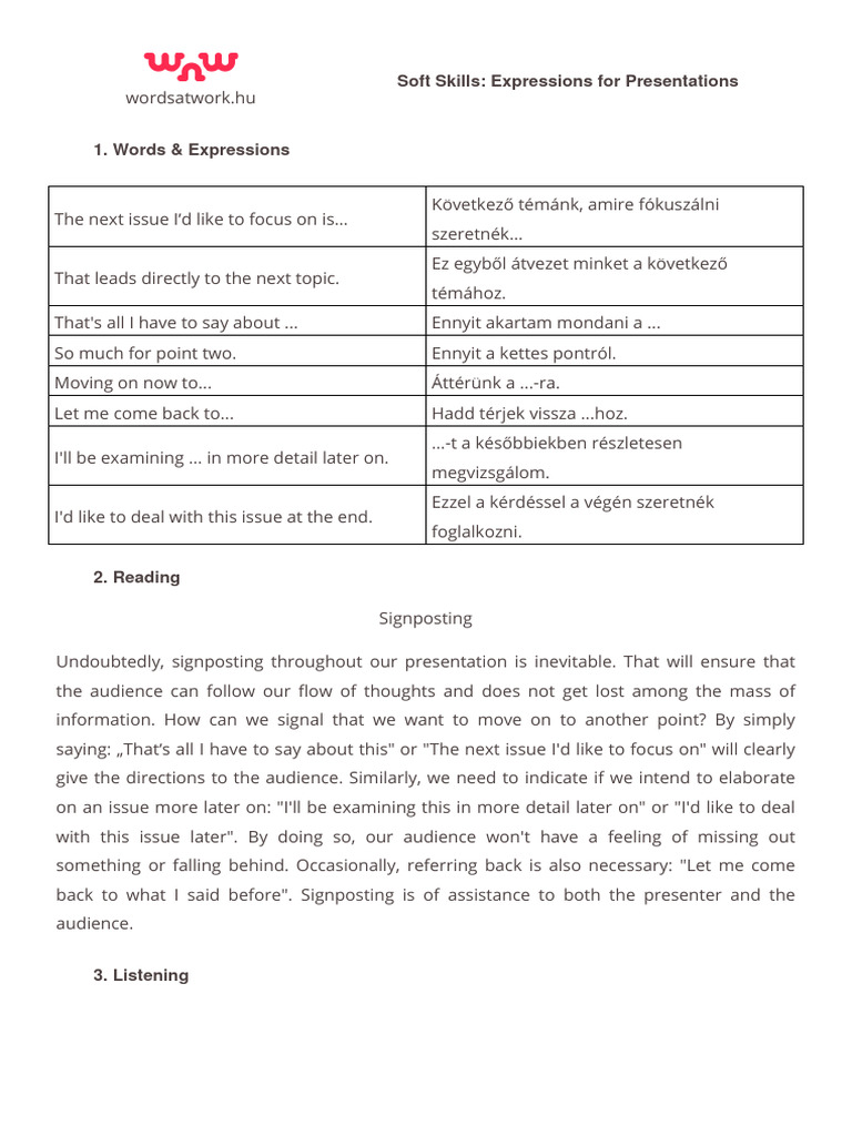 15 - Expressions For Presentations | PDF | Corporate Social Responsibility | Economies