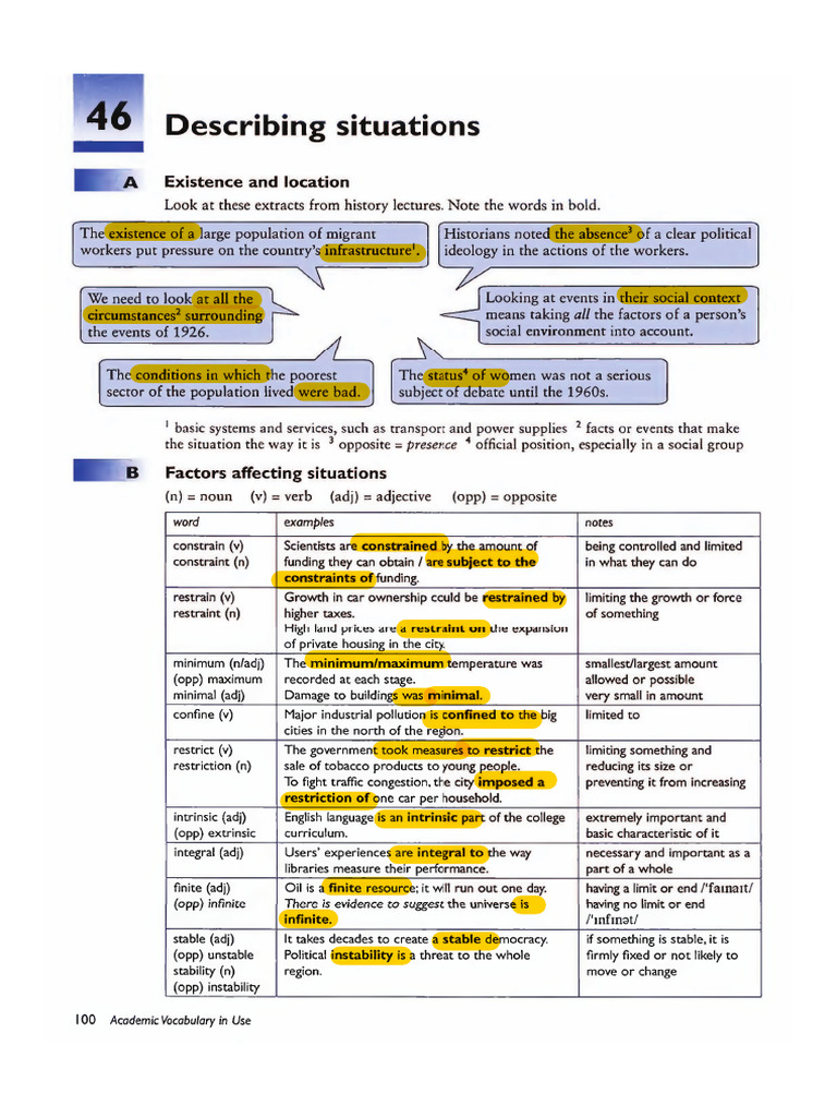 Describing Situations | PDF