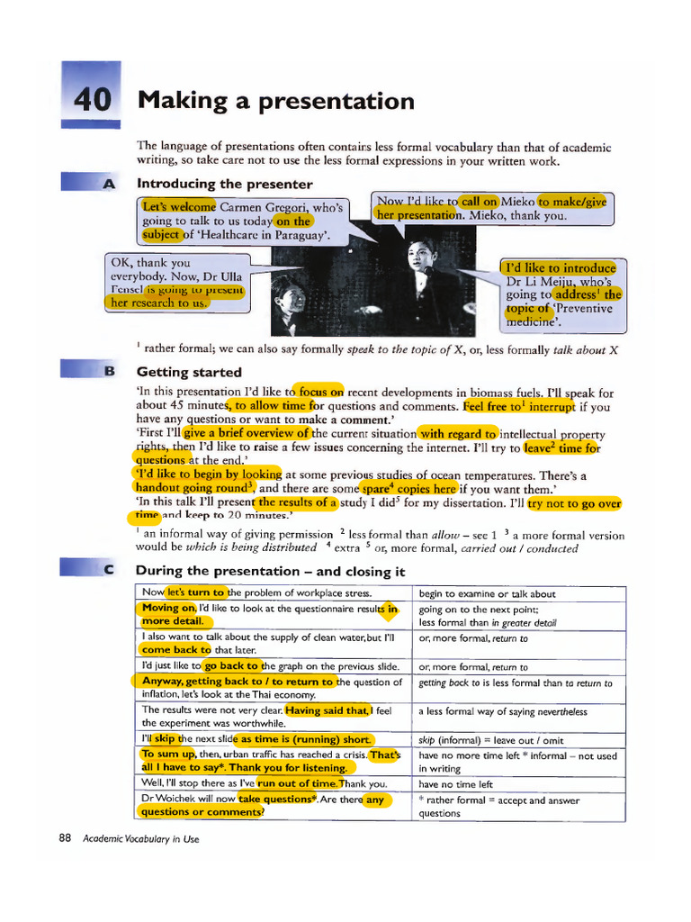 Making A Presentation - THEORY | PDF