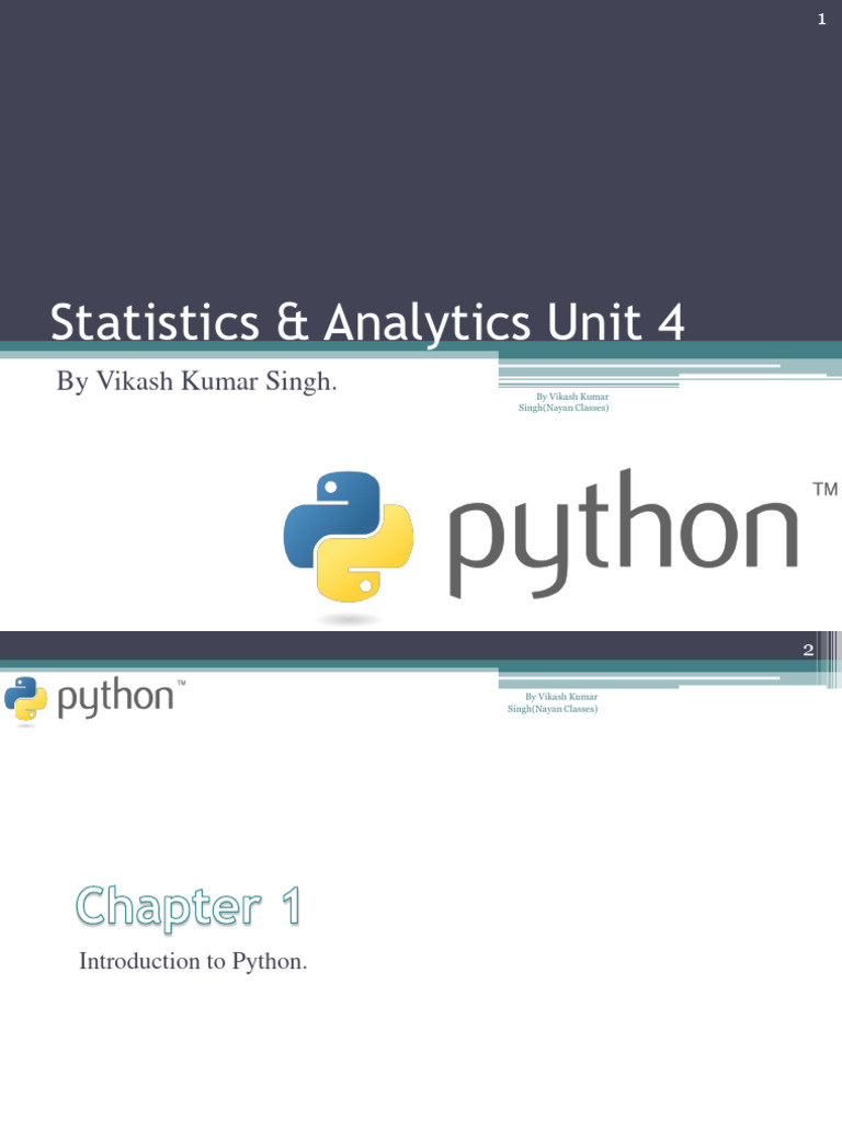 STATISTICS AND ANALYTICS - Unit4 - 38318599 - 2024 - 07 - 19 - 17 - 51 | PDF | Parameter ...