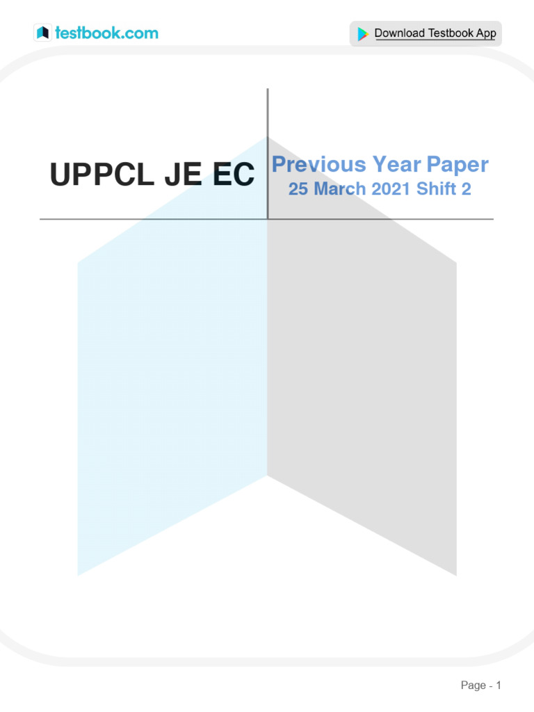 Uppcl Je Ec 2 | PDF | Quantity | Physical Quantities