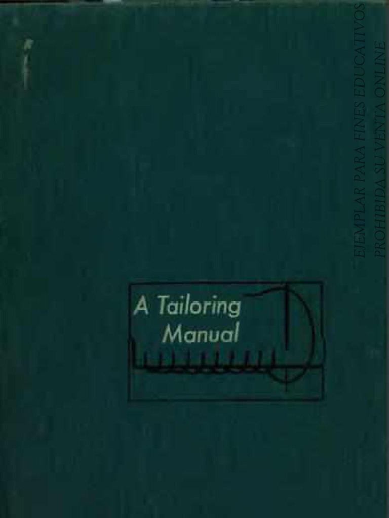 A Tailoring Manual - Gertrude Strickland (Macmillan 1956) | PDF