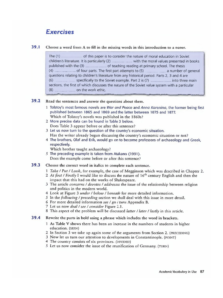 Organising Your Writing - EX | PDF