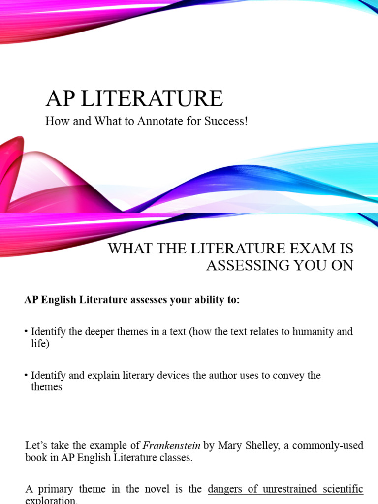 AP Literature Annotating | PDF | Frankenstein