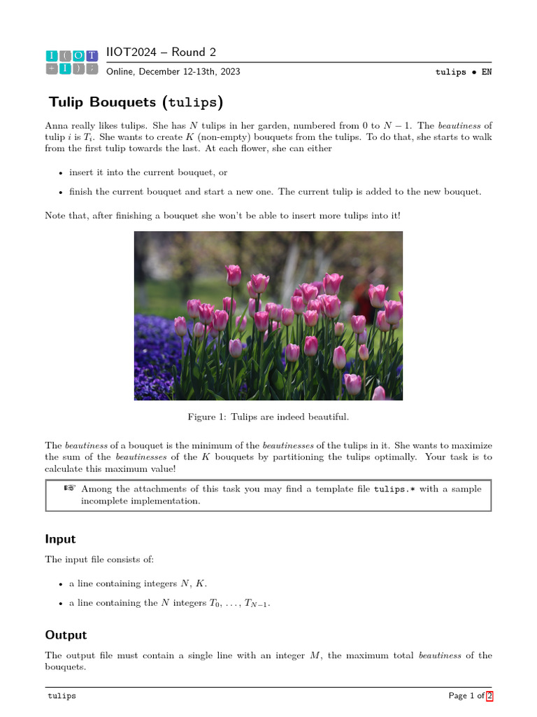 Tulips | PDF | Applied Mathematics | Algorithms