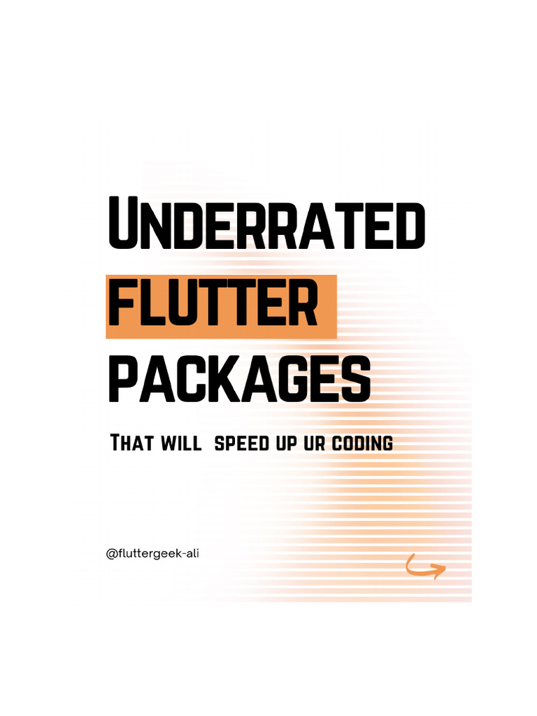 Underrated Packages in Flutter | PDF