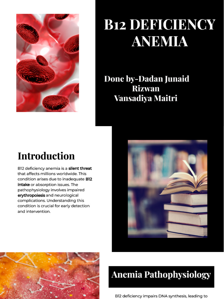 B12 Deficiency Anemia Pathophysiology | PDF | Vitamin B12 | Anemia