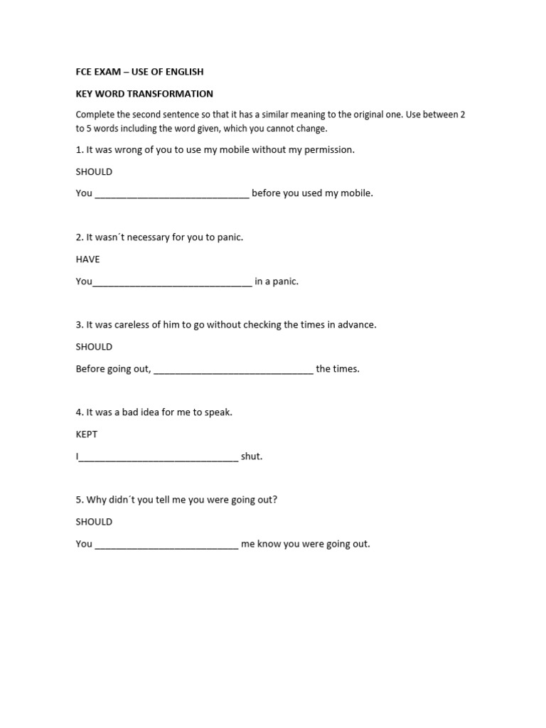 Modals in The Past Fce | PDF