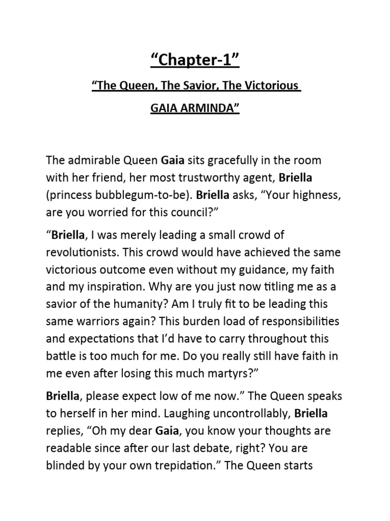 Queen Gaia's Leadership Dilemma | PDF | General Fiction