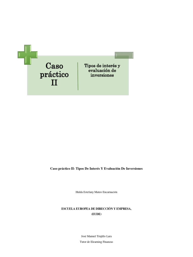 Caso Práctico 2 EXCEL | PDF