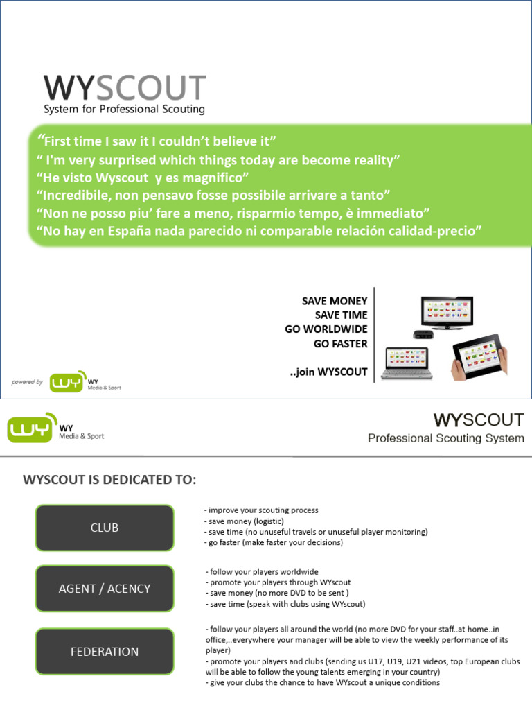 Wyscout Presentation | PDF | Business