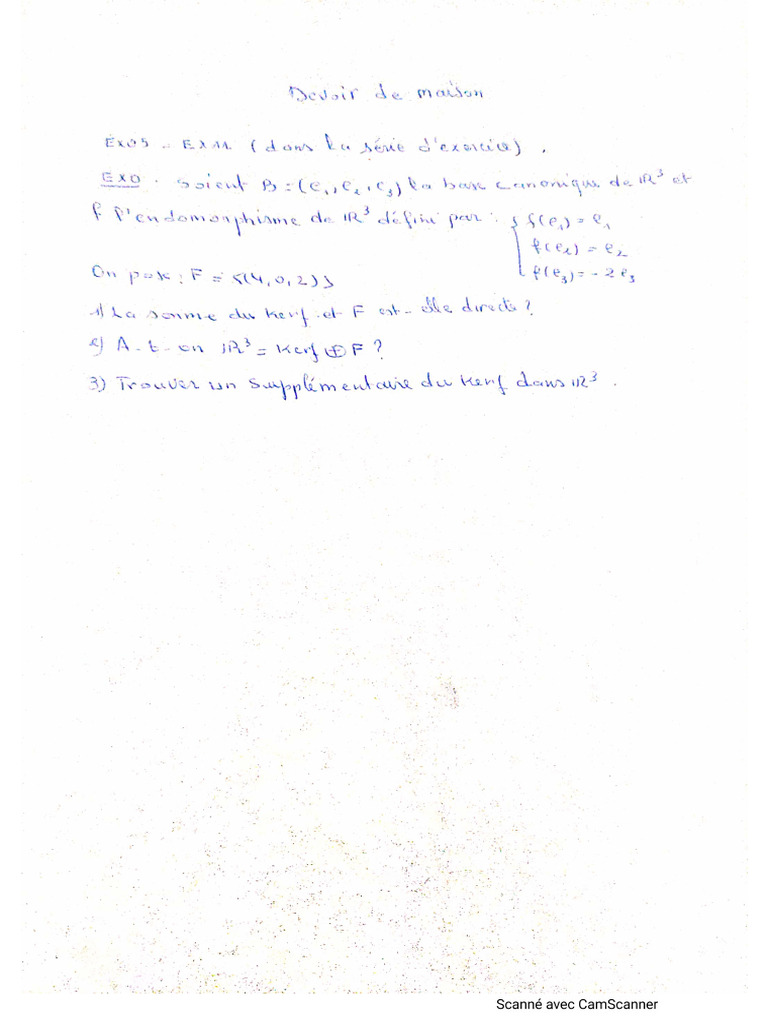 Devoir de Maison | PDF