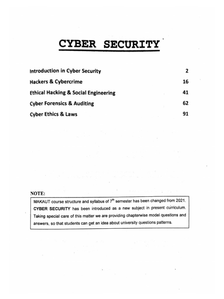 Cyber Security Organizer | PDF