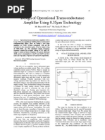 5T OTA Initial Report | PDF | Amplifier | Transistor
