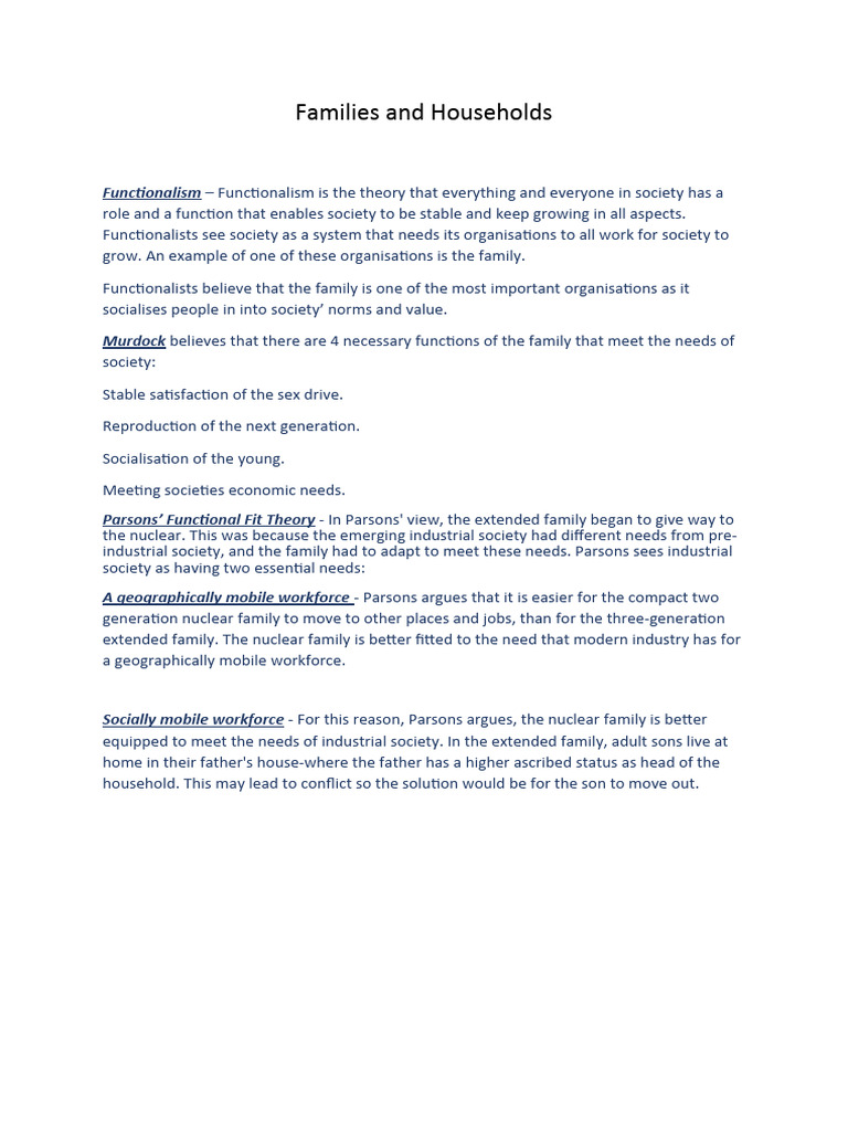 Families and the Households | Download Free PDF | Gender Studies | Feminism