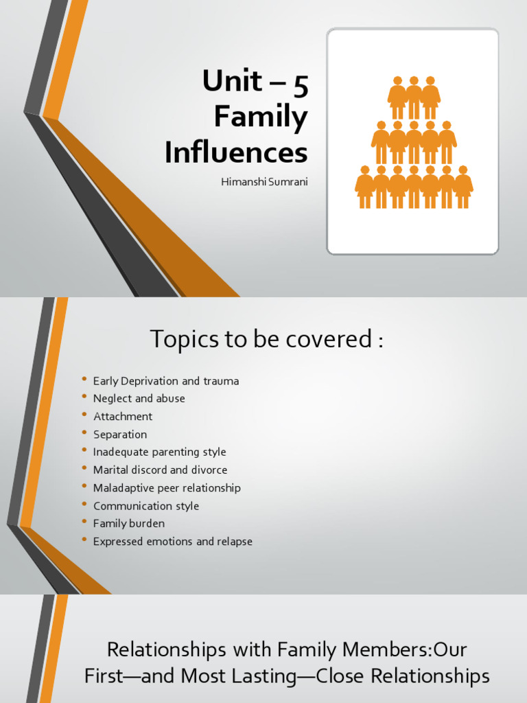 Family Influences - Himanshi - Mphil Unit 5 - Detailed | PDF ...