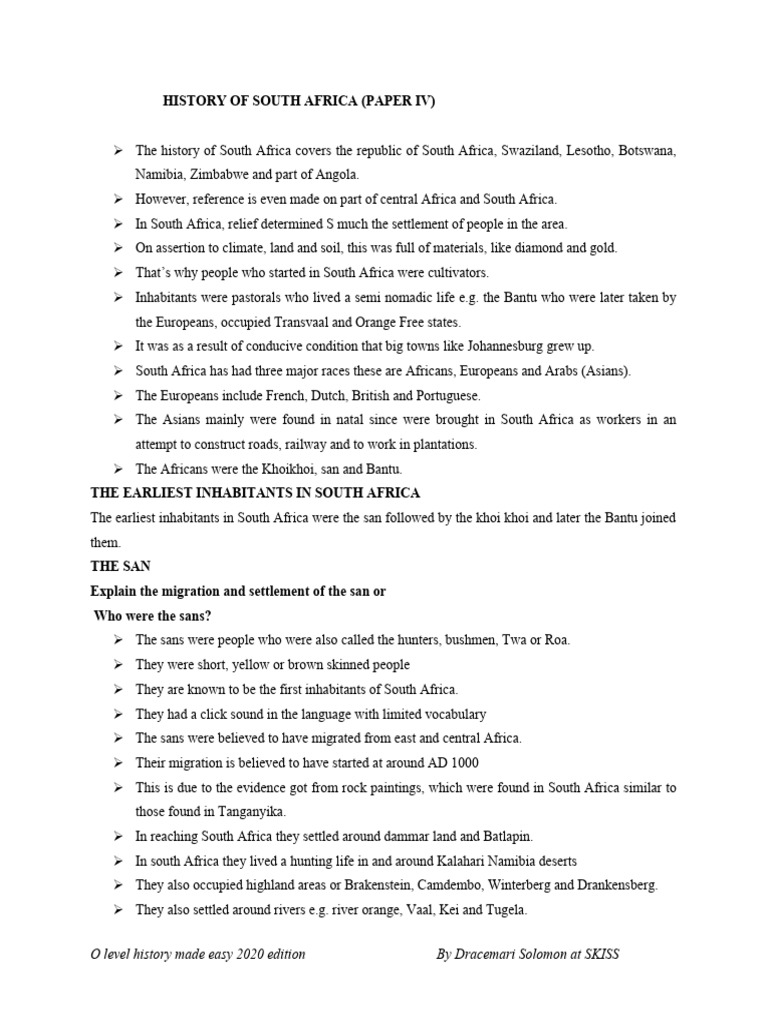 South African History | PDF | South Africa | Africa